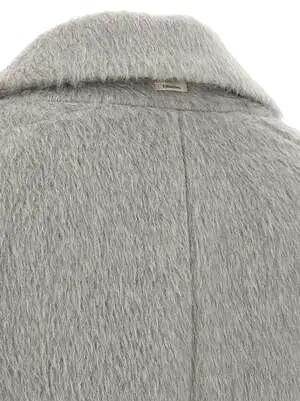 Max Mara Giorgia Long Wool Alpaca Cashmere Coat - Gray