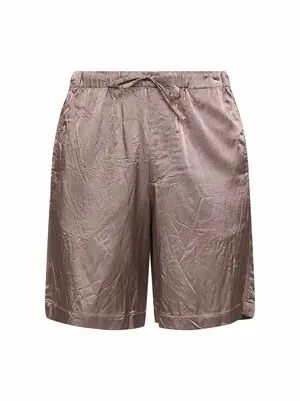 Dries Van Noten Old Rose Viscose And Cotton Shorts - Multicolor