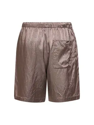 Dries Van Noten Old Rose Viscose And Cotton Shorts - Multicolor