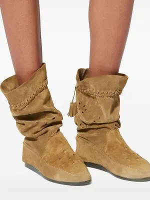 Isabel Marant Étoile Welky Suede Boots - Multicolor