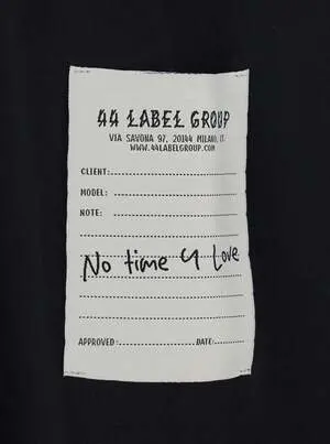 44 LABEL GROUP Crew Neck T-shirt With Logo On Front And Back In Cotton For