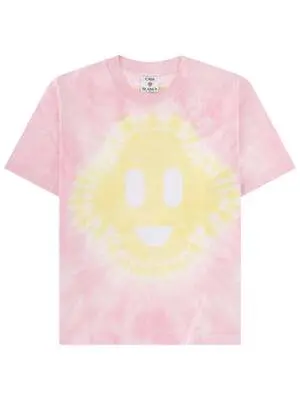 Casablanca Smile" Organic Cotton T-shirt - Pink