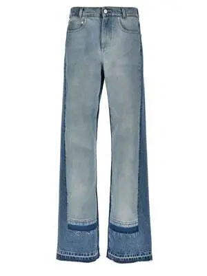Stella McCartney Layered Wide Leg Jeans