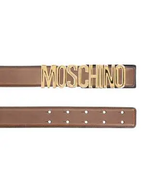 Moschino Leather Belt - Brown