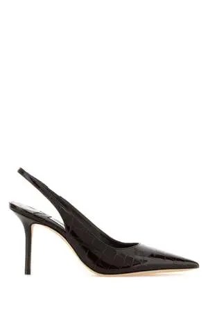 JIMMY CHOO Dark Leather Love Pumps