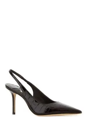 JIMMY CHOO Dark Leather Love Pumps