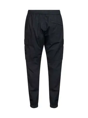 Stone Island Blue Parachute Canvas Cargo Trousers - Multicolor