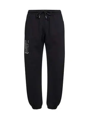 Off-White Black Cotton Fleece Sweatpants - Multicolor