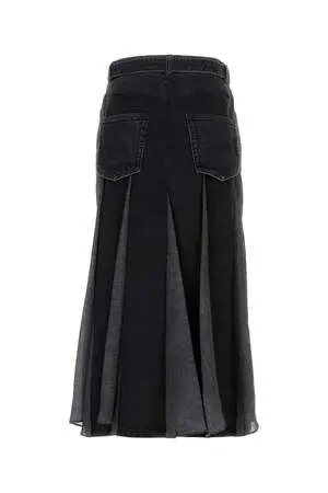 Sacai Denim Skirt - Black