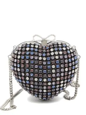 SELF-PORTRAIT Crystal Embellished Clutch - Multicolor