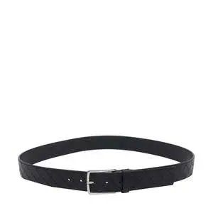 Bottega Veneta Intrecciato Woven Leather Belt - Black