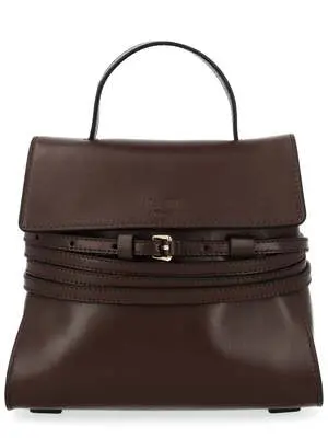 Moschino Borsa Tie Me Small - Brown