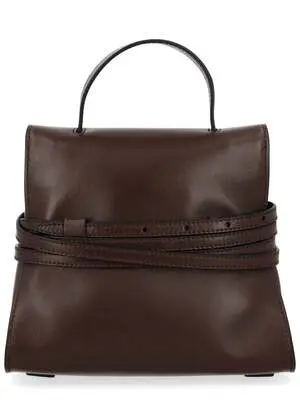 Moschino Borsa Tie Me Small - Brown