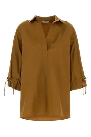 Max Mara Biscuit Poplin Adorni Blouse