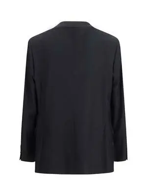 Brunello Cucinelli Wool Houndstooth Jacket - Black