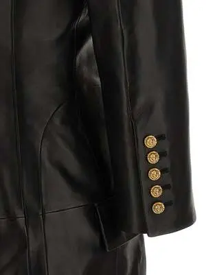 Balmain Leather Blazer Dress