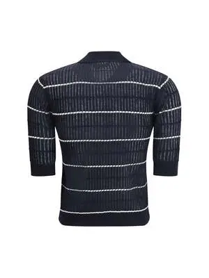 Max Mara Wool And Silk Polo - Blue
