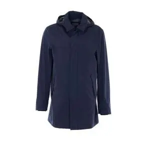 Herno Long Raincoat - Blue