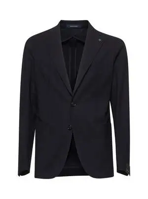 Tagliatore Blue Stretch Virgin Wool Montecarlo Blazer