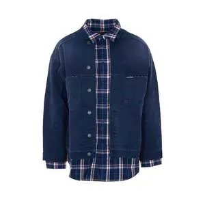 Balenciaga Patched Shirt Jacket - Blue