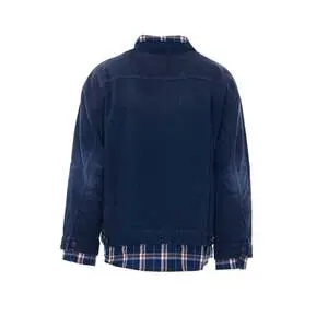Balenciaga Patched Shirt Jacket - Blue