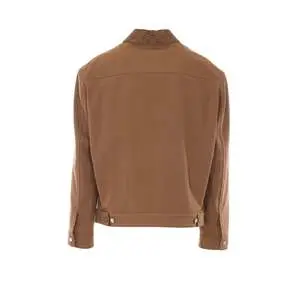 Gucci Gg Logo Print Jacket - Brown