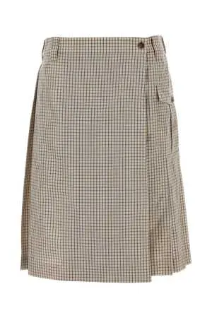 MIU MIU Miu Miu Embroidered Nylon Blend Skirt