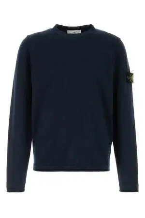 Stone Island Midnight Cotton Blend Sweater - Blue