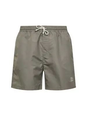 Brunello Cucinelli Khaki Nylon Swim Shorts - Multicolor