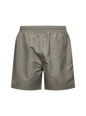 Brunello Cucinelli Khaki Nylon Swim Shorts