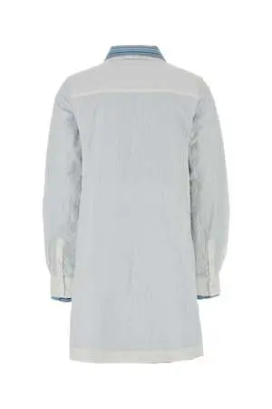 Loewe Cotton Blend Shirt Dress - White