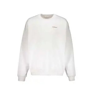 Off-White Cotton Logo Sweatshirt - White