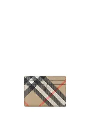 Burberry Check Archive Cardholder - Cream