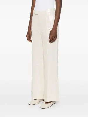 Brunello Cucinelli Beige Linen Trousers - Multicolor