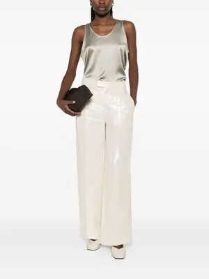 Brunello Cucinelli Beige Linen Trousers - Multicolor