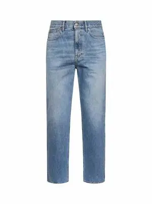 Gucci Light Blue Cotton Denim Slim-fit Jeans - Multicolor
