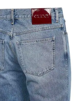 Gucci Light Blue Cotton Denim Slim-fit Jeans - Multicolor
