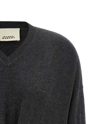 Isabel Marant Étoile Chiraz V-neck Wool And Viscose Sweater - Gray