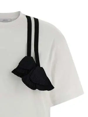 FERRAGAMO Embroidered Floral Insert T-shirt