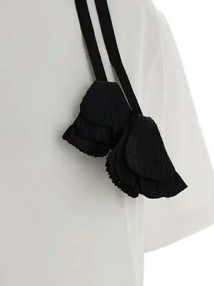 FERRAGAMO Embroidered Floral Insert T-shirt