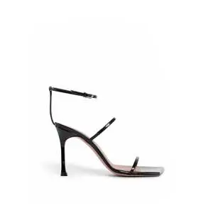 Amina Muaddi Maya Patent Leather Sandals