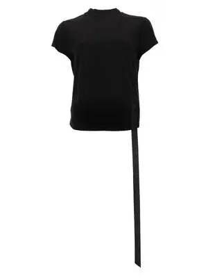 Rick Owens Cropped Small Level T-shirt - Black