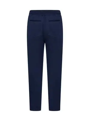 Brunello Cucinelli Cobalt Cotton Cashmere Trousers - Multicolor