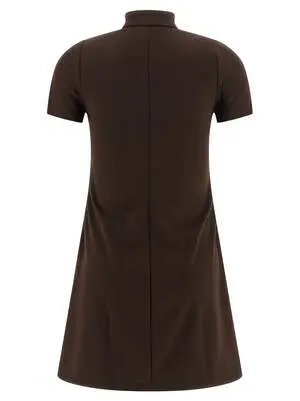 COURREGES Interlock Tracksuit Mini Dress - Brown