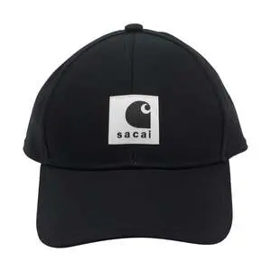 SACAI X CARHARRT WIP Sacai X Carhartt Wip Baseball Cap - Black