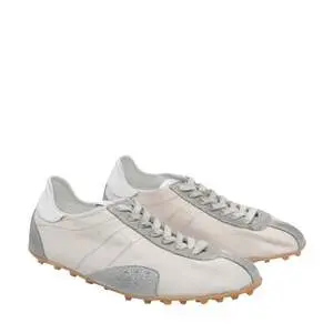 MAISON MARGIELA Calf Leather Colour Block Sneakers - Gray