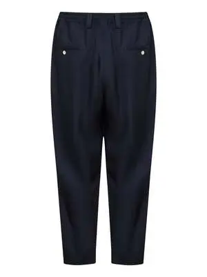 Marni Blue Tropical Wool Cropped Trousers - Multicolor