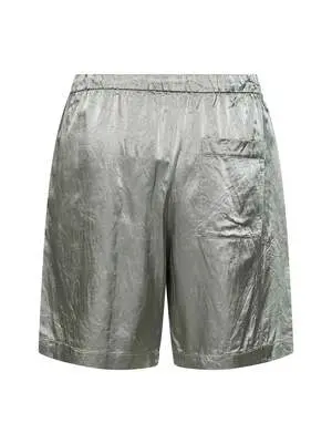Dries Van Noten Mint Green Viscose And Cotton Shorts