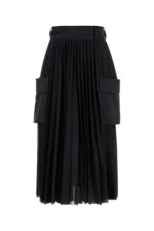 Sacai Embroidered Polyester Skirt