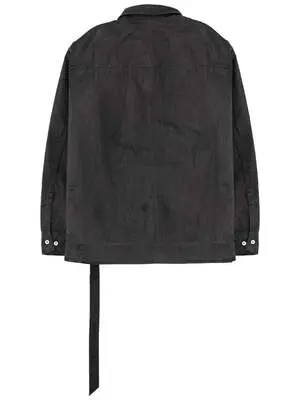 Rick Owens Jumbo Worker Jacket In Cotton - Black